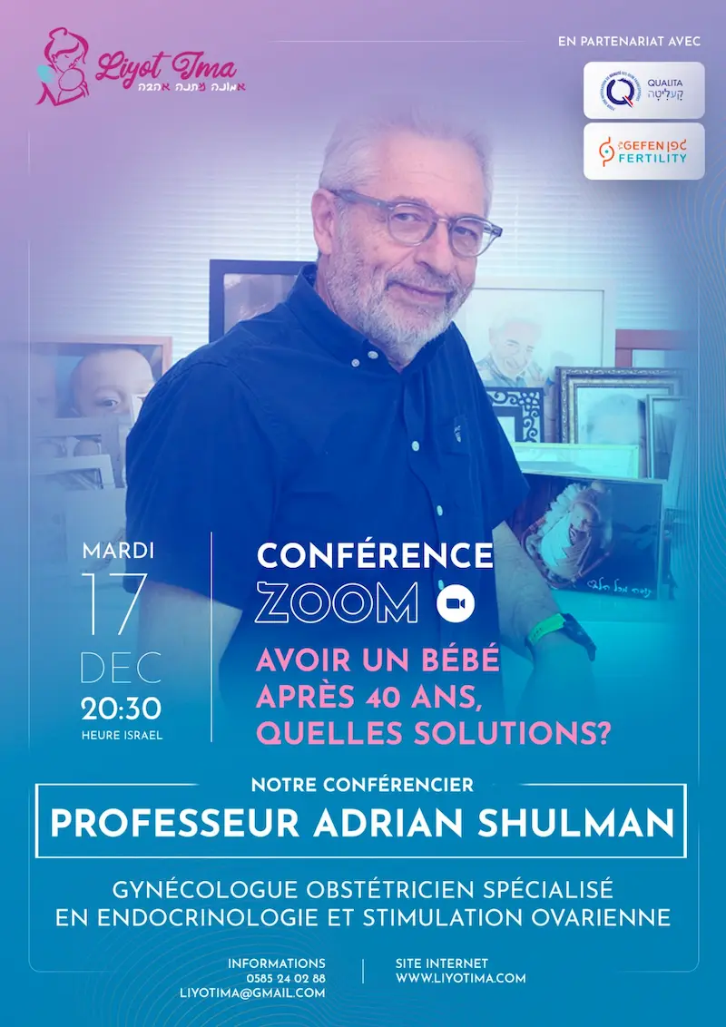 Professeur Adrian Shulman : Avoir un bébé après 40 ans, quelles ...